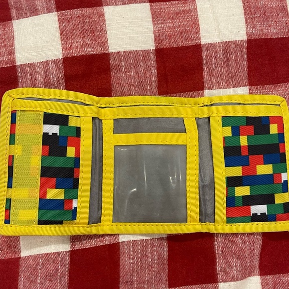 Lego | Accessories | Lego Yellow Blue Red Brick Fold Boy Kid Wallet ...